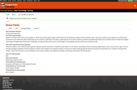 Entity Reference User Configuration Osu Drupal 7 Web Technology Training Oregon State