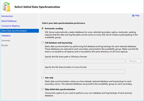 Automatic Seeding In Always On Availability Groups