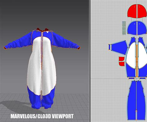 Artstation Shark Costume Marvelous Designer Clo3d Blender Zprj Fbx Obj Blend 2k 4k Texture