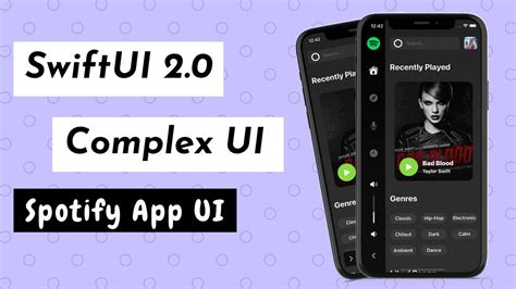 SwiftUI 2 0 Complex UI Spotify Redesign App UI Side Tab Bar