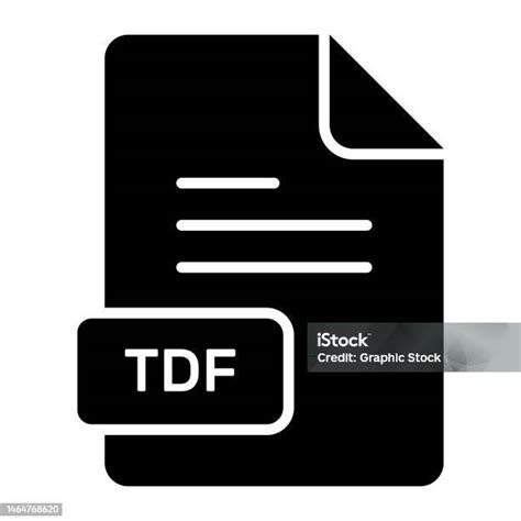 Ikon Vektor File Tdf Yang Menakjubkan Desain Yang Dapat Diedit