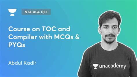 Nta Ugc Net And Set Exams Course On Toc And Compiler With Mcqs And Pyqs