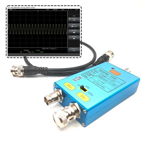 10M Bandwidth Oscilloscope Battery Powered 1 10 100X Differential Probe Oscilloscope Accessories