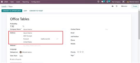 How To Create A Lead In Odoo 16 Customer Relationship Management