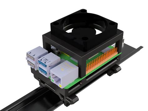 DIN Rail Raspberry PI Holder By KarmicGreen Download Free STL Model Printables Com