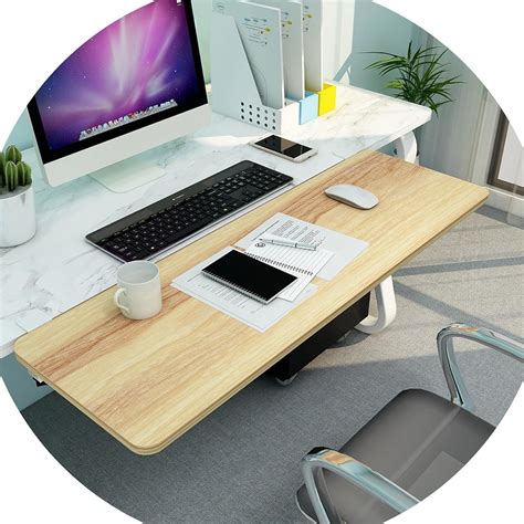 Keyboard Drawer Tray Clamp On Arm Rest Ergonomic Desk Extender Shelf