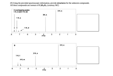 9 Using The Provided Spectroscopic Information
