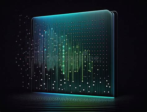 Screen With Image Similar To Binary Code Cyberspace And Programming