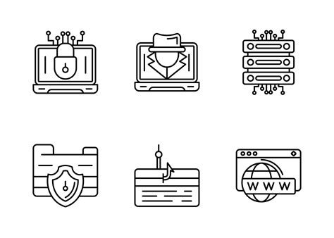Hacker Vector Icon Set Vector Art At Vecteezy