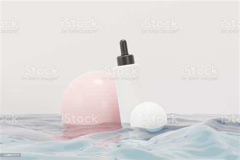 모형을 위한 빈 화장품 스킨케어 제품 또는 포장의 3d 렌더링 뷰티 비누와 스파 컨셉 피부 건강을 위한 로션 오일 수분 브랜딩을위한 프리미엄 및 고급 디자인 0명에 대한
