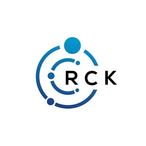 Rck Letter Technology Logo Design On White Background Rck Creative Initials Letter It Logo