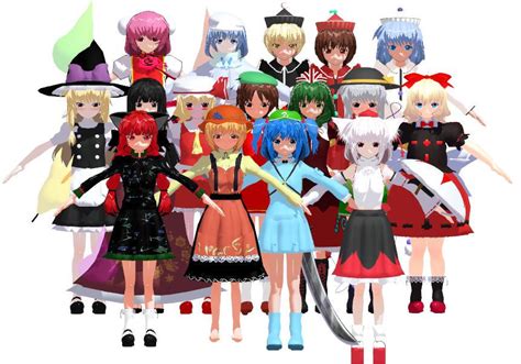 All My Touhou Models Part 6 By Scarletsister On Deviantart