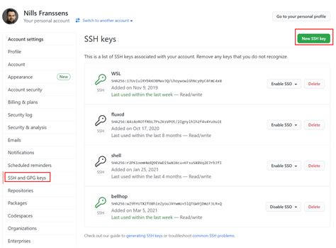 Github Sso Using Password Protected Ssh Keys Nillsf Blog