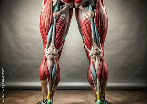 Detailed Illustration Of Hamstring Muscles Anatomy With High Depth Of