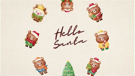 크리스마스를 기다려요🎄🎅 Hello Santa ㅣ귀여운 음악 브이로그 브금 Royalty Free Music Youtube