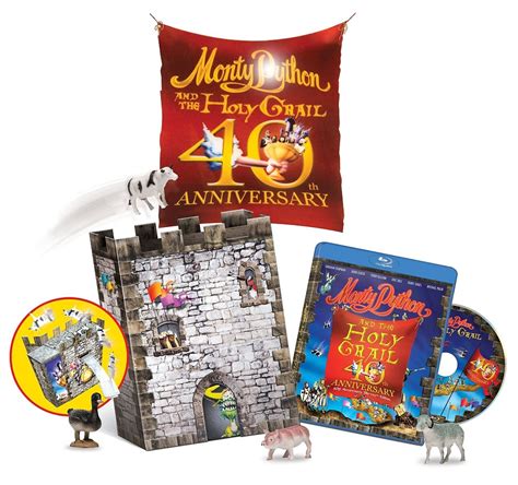 Monty Python And The Holy Grail Blu Ray Limited Edition Castle Catapult T Set [usa] Hi
