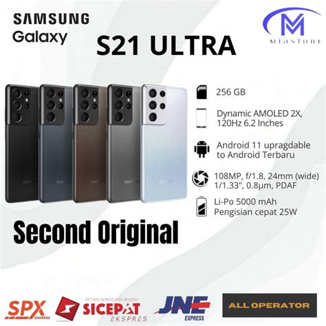 Jual Sinyal Permanen Samsung Galaxy S21 Ultra 5G Second 12 256GB Mulus Fullset Shopee Indonesia