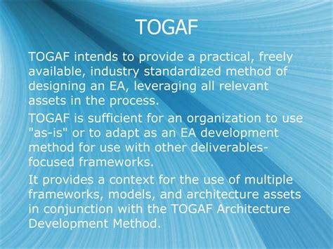 What Is An Architectural Framework Ppt