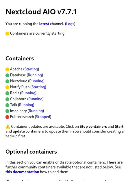 Nextcloud Aio Install With Docker Compose And Nginx Reverse Proxy