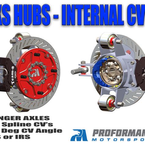 YXZ BILLET REAR HUB UPGRADE WITH INTERNAL CV JOINTS PROFORMANCE AUSTRALIA