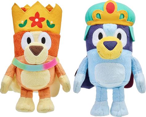 Amazon Com Bluey Royal Plush Bundle Exclusive Multicolor 17194 Toys Games