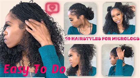10 Cute Easy Styles To Do On Micro Locs Youtube