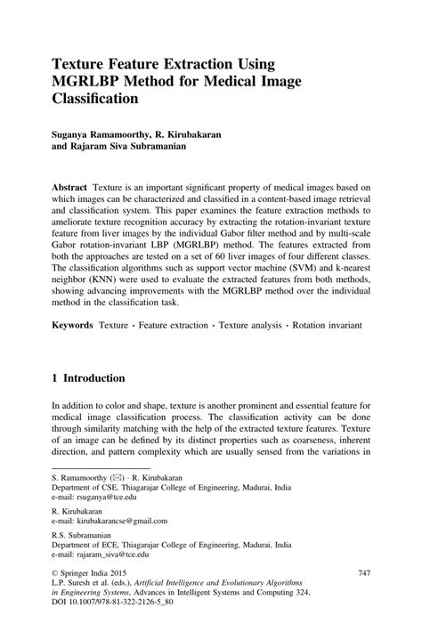 pdf texture feature extraction using mgrlbp method for medical image