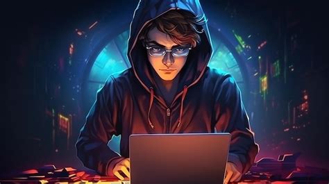 Portrait Of Successful Programmer Or Developer Premium Ai Generated Image