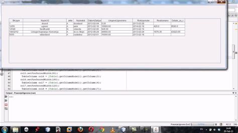 Java Programing Jtable Format2 Youtube