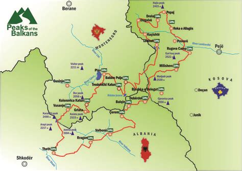 Peaks Of The Balkans Trail A Beginners Guide Balkan Montenegro Map