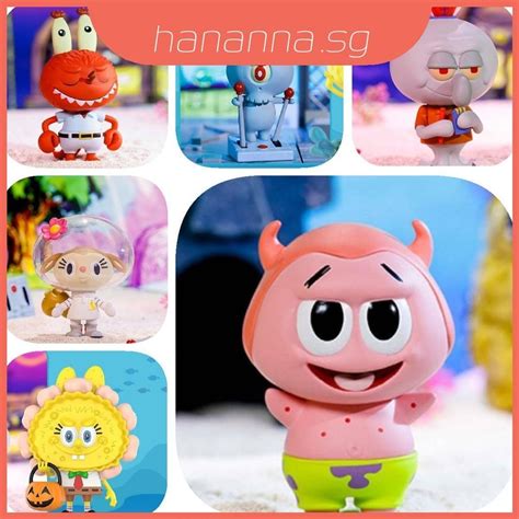 Genuine Labubu Popmart Spongebob Series Blind Box Figurine Trendy Metal Toy Shopee Singapore