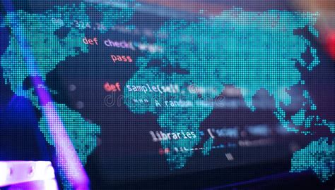 Digital Technology Industry Concept Development Of Programming And Coding Technologies Stock