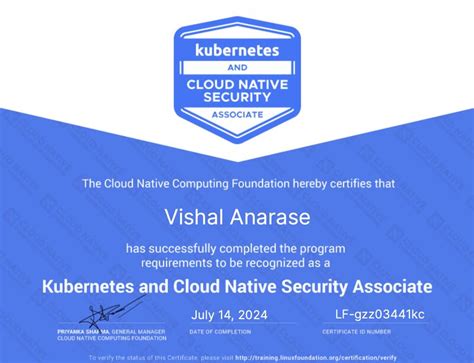 vishal anarase on linkedin kcsa kubernetes cloudnative