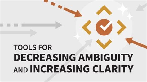 tools for decreasing ambiguity and increasing clarity augustana college