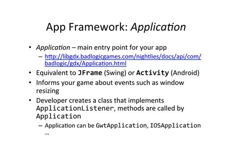Intro To Building Android Games Using Libgdx Ppt