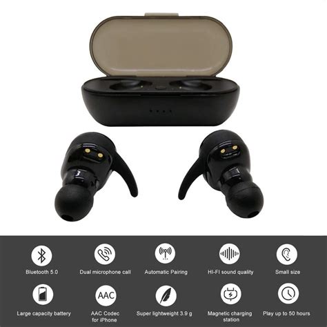 Jbl Tws Wireless Bluetooth Earbuds Earphone With Charging Case In The Ear Black