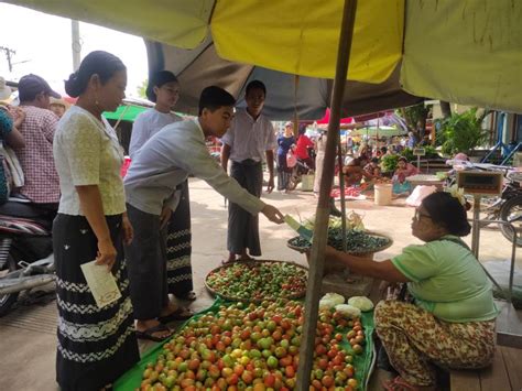 တောင်တွင်းကြီးမြို့ မြို့မစျေးအတွင်း ပလတ်စတစ်သုံးစွဲမှုလျော့ချရေး အသိပညာပေးခြင်းနှင့် ပလတ်စတစ်ညစ