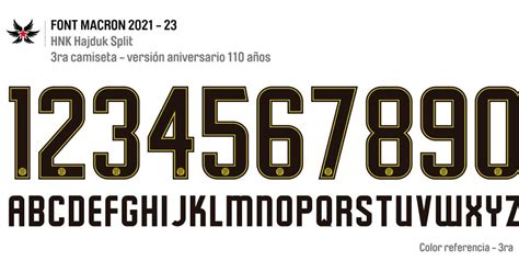 Tipografias Y Fonts Font Hajduk Split Macron 2021 23