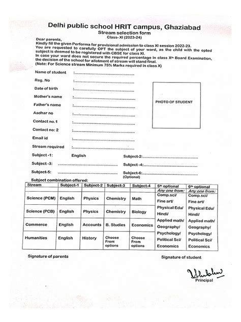 Stream Selection Form Pdf