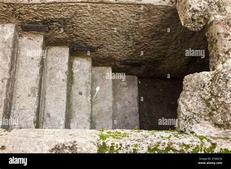 Steps Going Underground In An Old Colonial Archeological Structure In