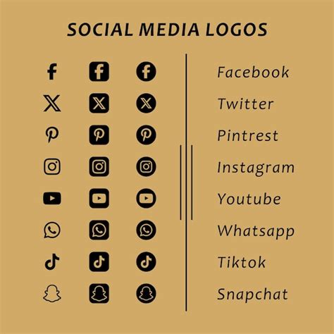 иконки социальных сетей или логотипы социальных сетей плоский векторный набор икон для