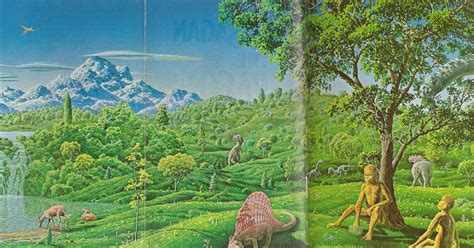 Love In The Time Of Chasmosaurs Vintage Dinosaur Art The Dragons Of Eden