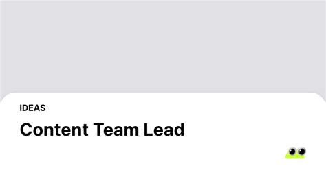 Вакансия Content Team Lead в Санкт Петербурге Россия работа в компании Ideas в архиве с 31