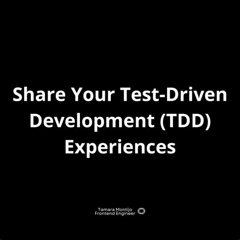 tamara montijo on linkedin tdd coding softwareengineer softwaredevelopment programming…