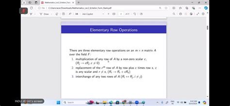 Palak Surana On Linkedin Dailylearning Mathematics Datascience Matrices