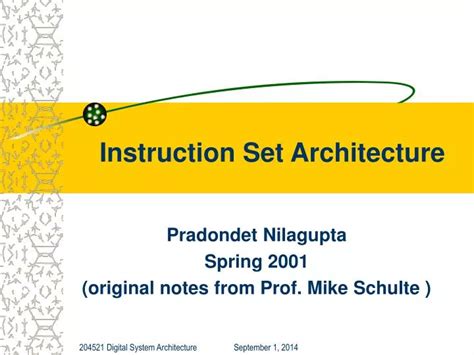 Ppt Instruction Set Architecture Powerpoint Presentation Free Download Id3794043