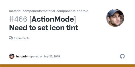 Actionmode Need To Set Icon Tint · Issue 466 · Material Components