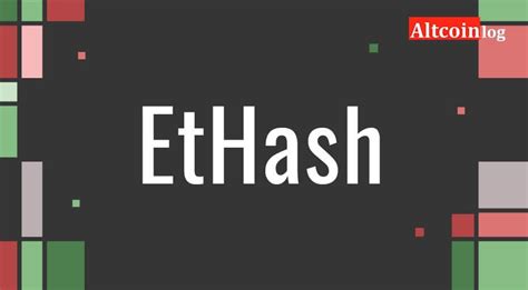 Алгоритм Ethash Dagger Hashimoto для майнинга криптовалют