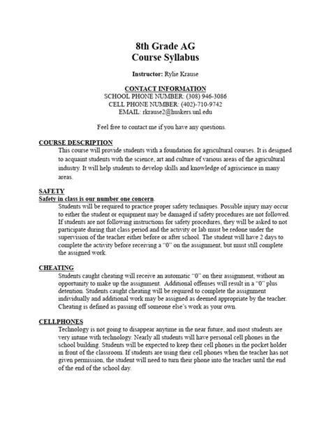 Ag 8 Syllabus Pdf Pedagogy Education Theory