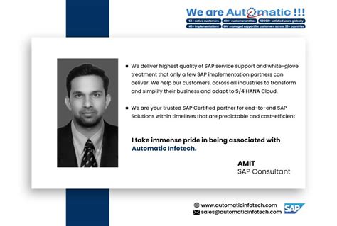 Automatic Infotech On Linkedin Iamautomatic Sap Sapservices Sapproducts Itservices